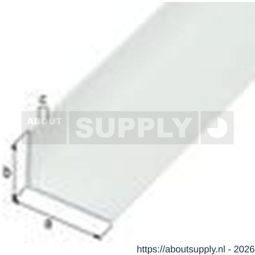 GAH Alberts hoekprofiel PVC zwart 40x10x2 mm 2,6 m 499853 S51501049 ...