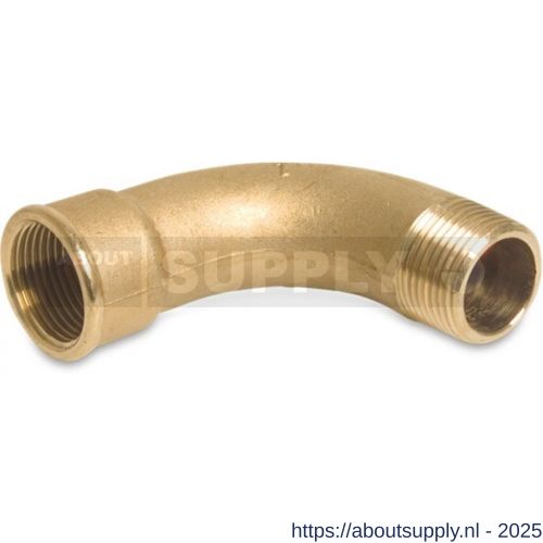 Mega Profec nummer 1 bocht 90 graden messing 2 inch binnendraad x buitendraad 0710276 S51052497 ...