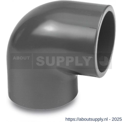 VDL knie 90 graden PVC-U 315 mm lijmmof 10 bar grijs 7002592 S51060110 kopen | About Supply