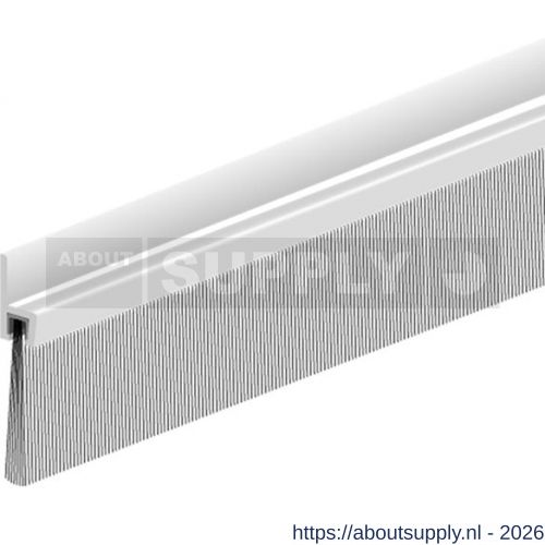 Ellen tochtprofiel opbouw met borstel aluminium IBS-50 100 cm 40700010 ...