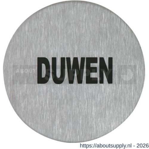 Artitec symboolplaat pictogram duwen diameter 75 mm RVS mat 02028 ...